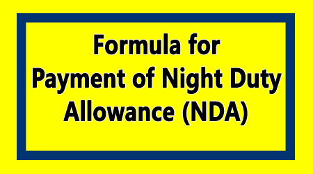 Formula for Payment of Night Duty Allowance (NDA) – Gservants