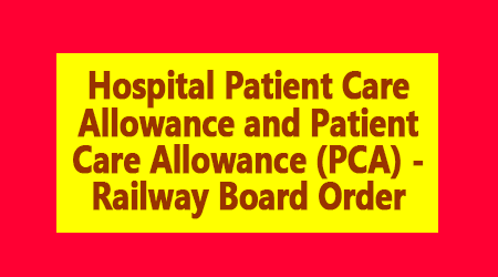 Hospital Patient Care Allowance (HPCA) and Patient Care Allowance (PCA ...