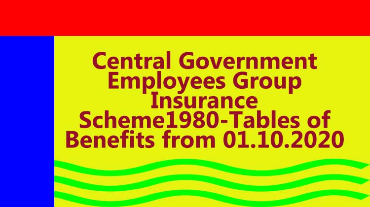 Central Government Employees Group Insurance Scheme1980-Tables of ...