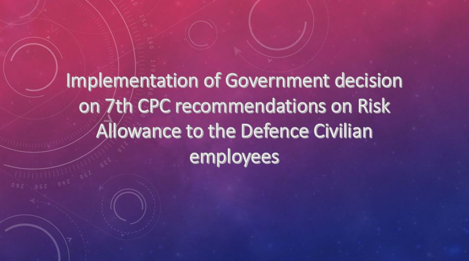 Implementation Of Government Decision On 7th CPC Recommendations On ...